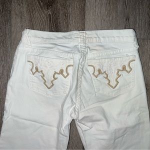 Shorts | Vintage White Jean Jorts With Back Pocket Designs | Poshmark